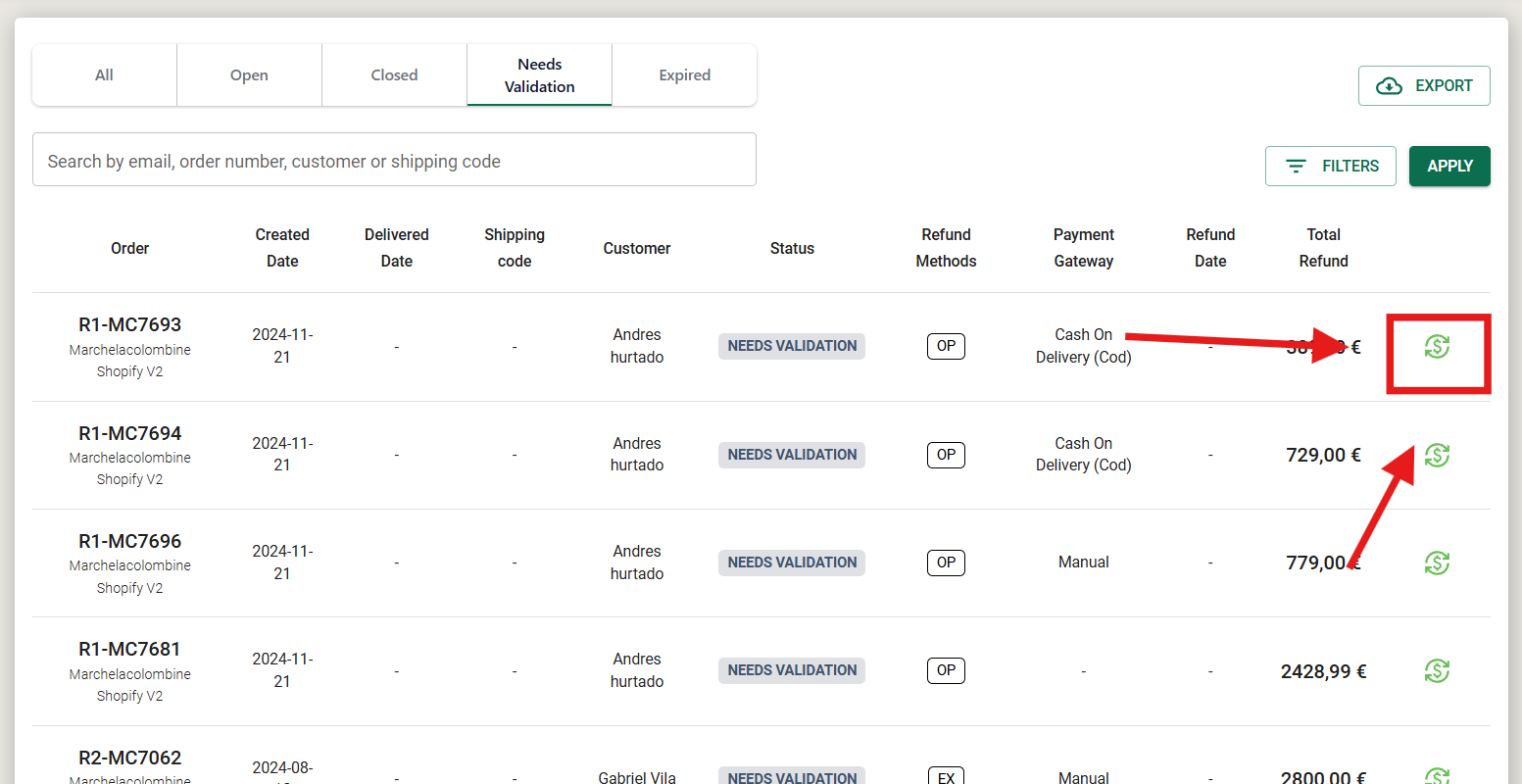 How to Change the Refund Method?
